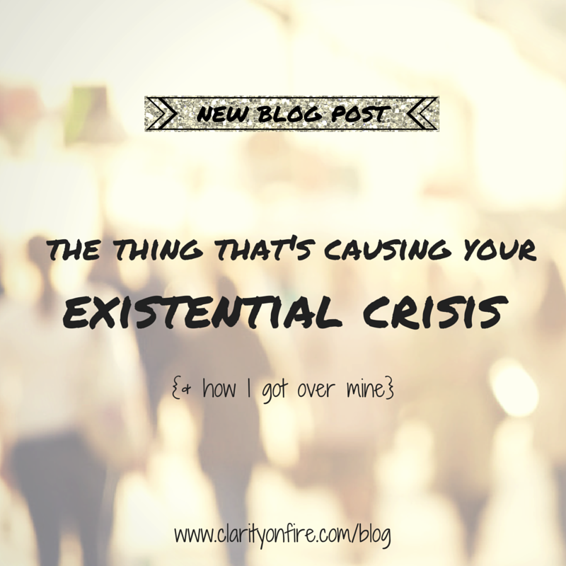 This is what I think causes most existential crises